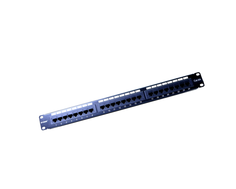 NPP-6A1BLK242 D-LINK 24-Port Cat6A Unshielded Fully Loaded Punch Down ...